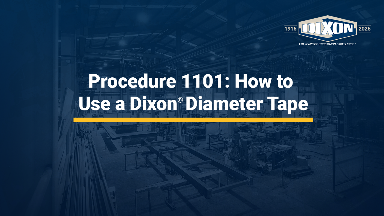 Procedure 1101: How to Use a Dixon Diameter Tape | Dixon