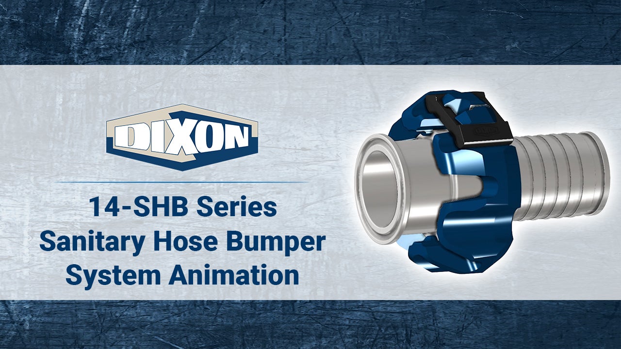 14-SHB Series Sanitary Hose Bumper System Animation | Dixon