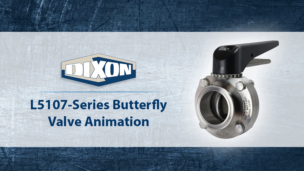 L5107-Series Butterfly Valve Animation | Dixon
