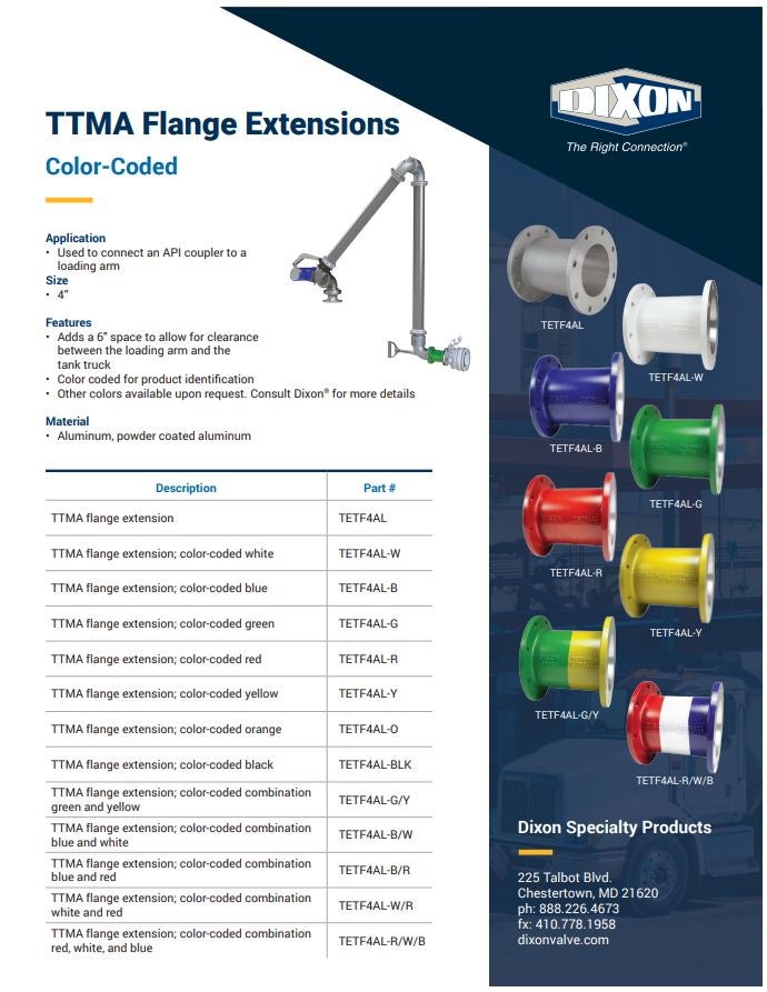 TTMA Flange Extensions | Dixon